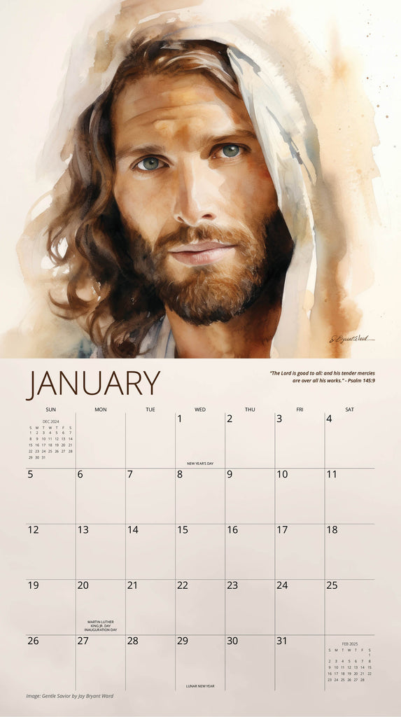 NEW 2025 - Gentle Savior Jay Bryant Ward Calendar – jaybryantwardart