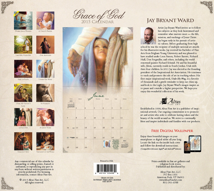 2015 Calendar - Grace of God – jaybryantwardart
